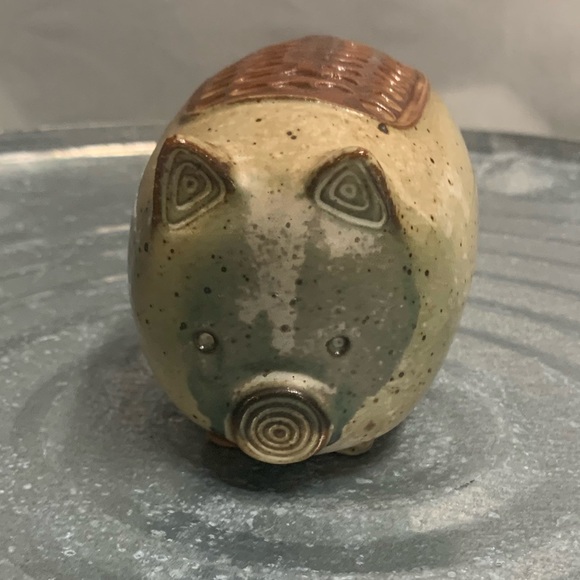 Art | Art Pottery Stoneware Speckled Pig Made In Japan | Poshmark